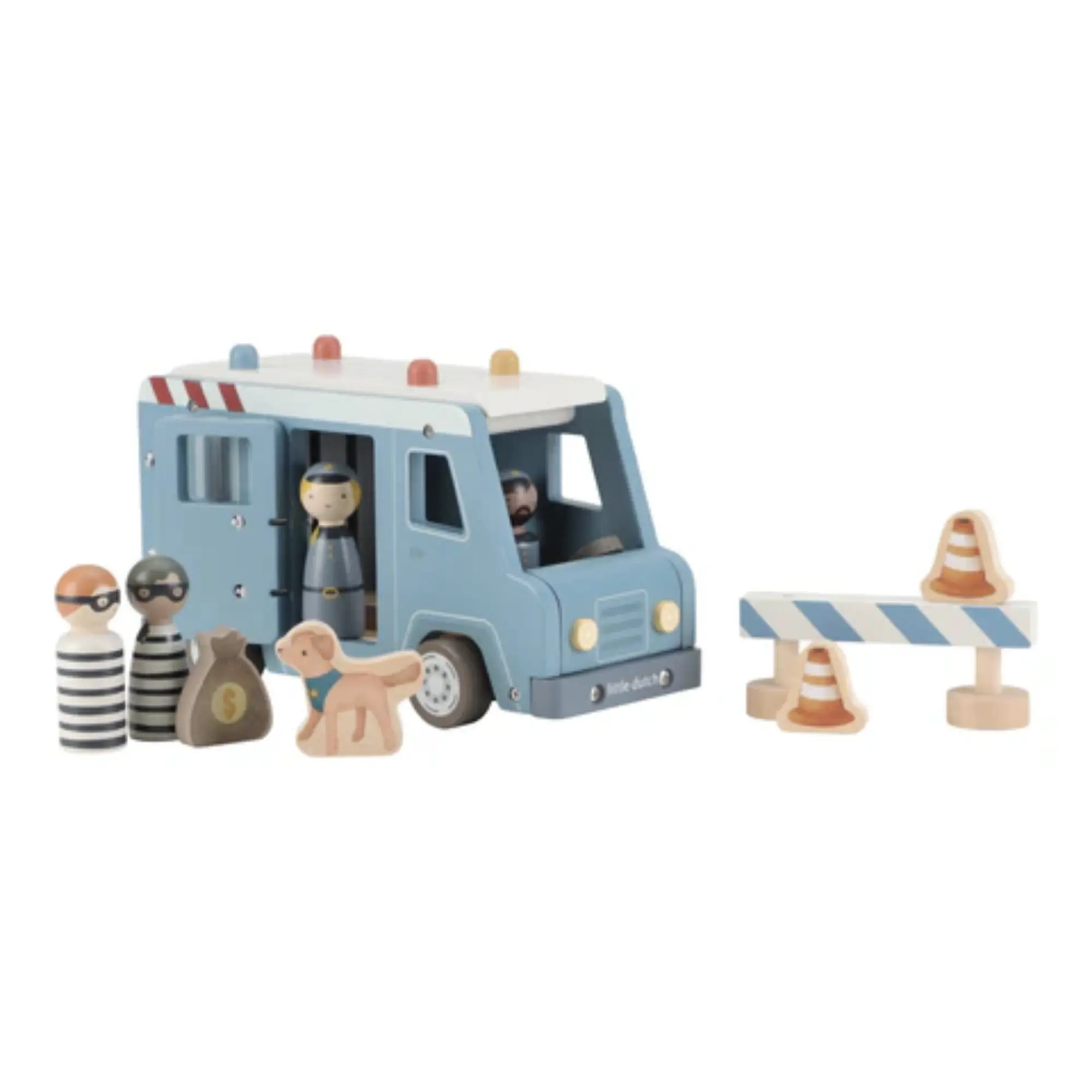 Voiture de police en bois - Little Dutch - Minibout